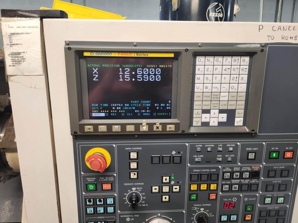 Doosan Puma 240B CNC Lathe, 2005 - Bar Feeder, Tailstock, Parts Catcher ...