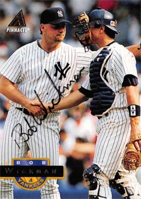 Bob Wickman autographed baseball card (New York Yankees, 67) 1994 ...