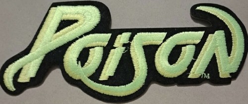 Poison 1990s 7.75" embroidered Iron on patch | eBay
