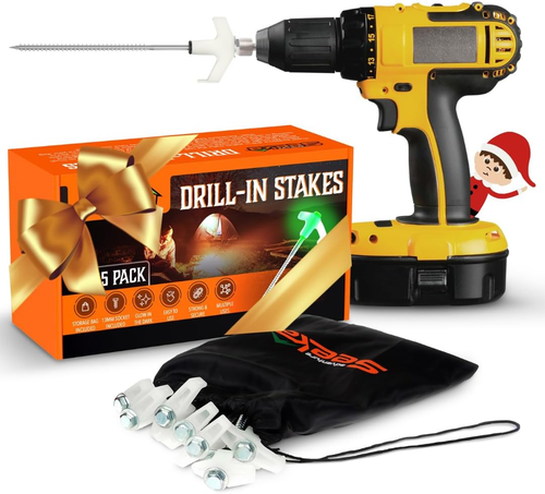 Adventure Seeka 15 Pack - Super Heavy Duty Threaded Tent Stakes - Screw ...