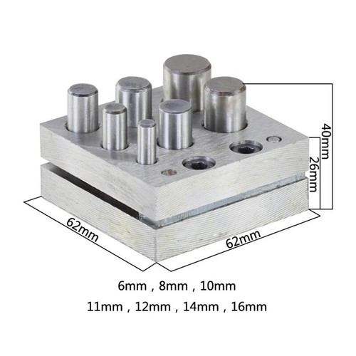 Jewelers Disc Cutter Punch Set Metal Circle Mold Cutting Punching ...