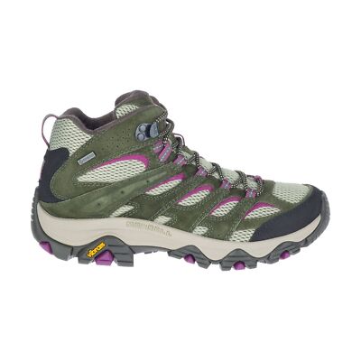 Merrell Women's Moab 3 Mid Waterproof Hiking Boot 9 Lichen/Mulberry | eBay
