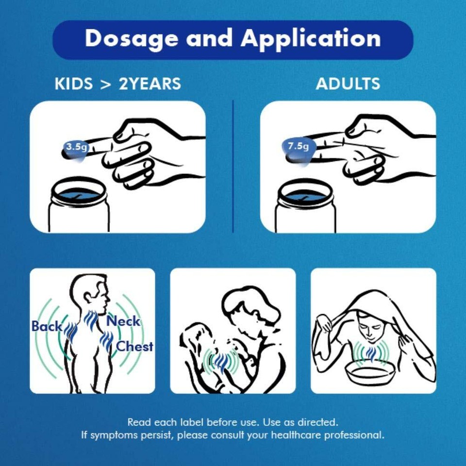 BIG SIZE Vicks Vaporub 105ML, Relief From Cold, Cough, Blocked Nose ...