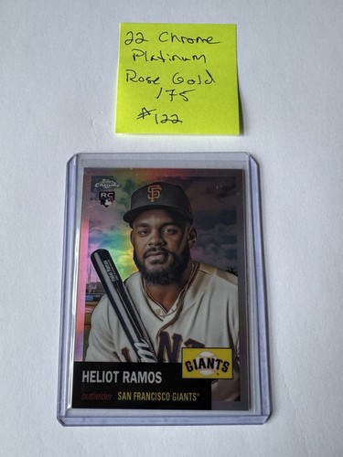 2022 Topps Chrome Platinum Heliot Ramos #122 Rookie Rose Gold /75 | eBay