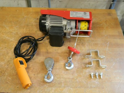 Pro Source Mini Electric Cable Hoist 440 / 880 lb. Capacity 38 Ft. Lift ...