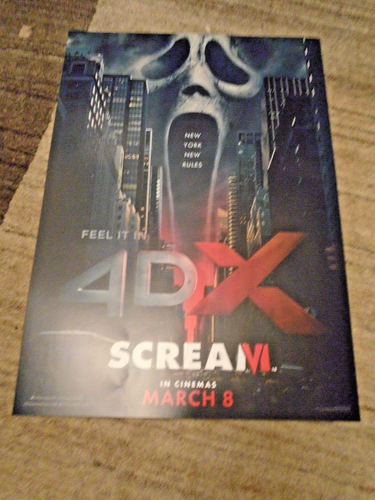 Scream VI (6) - Cineworld UK Exclusive 4DX - A3 Movie Promotional ...