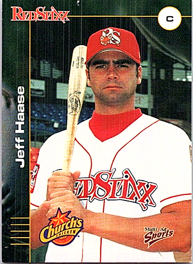 2001 Multi-Ad Columbus Redstixx Minor League Baseball #10 Jeff Haasse ...