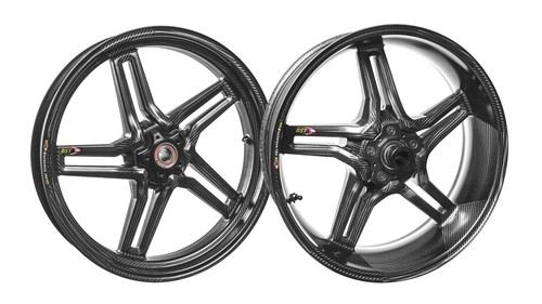 BST Carbon Fiber Front & Rear Rims Wheels Kawasaki ZX14R ZX14 ZX-1400 ...