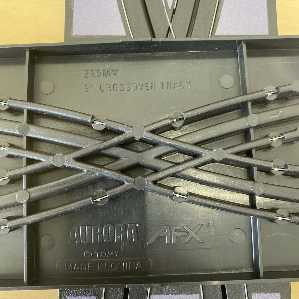 2-AFX AURORA TOMY HO SLOT CAR 9" CROSSOVER TRACK | eBay