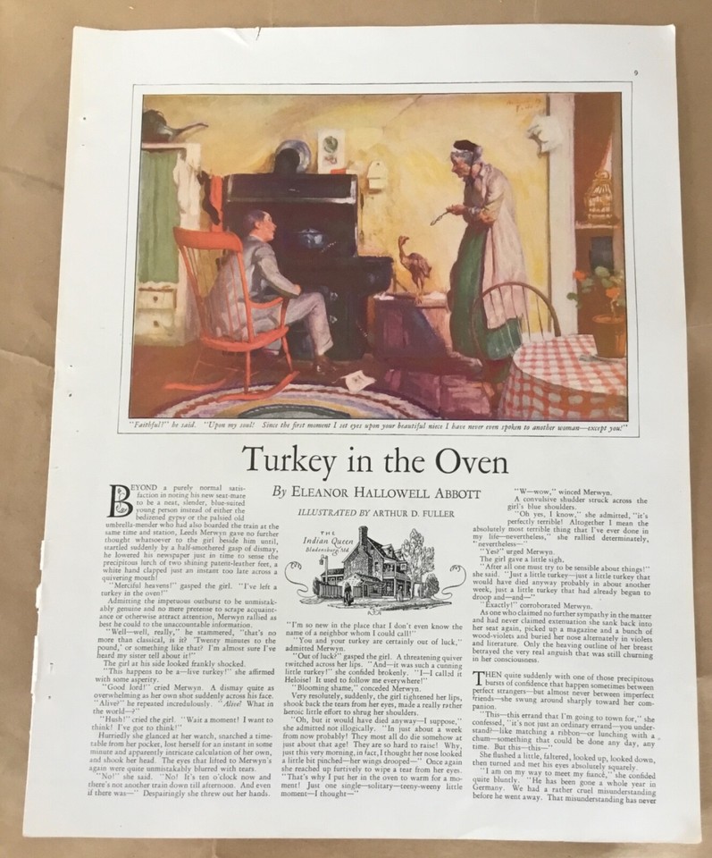 Arthur D Fuller pictorial print ad 1926 original vintage 20s ...