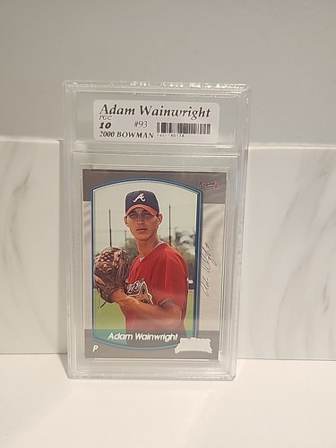 2000 Bowman Draft Picks & Prospects - Adam Wainwright #93 ROOKIE GRADED ...
