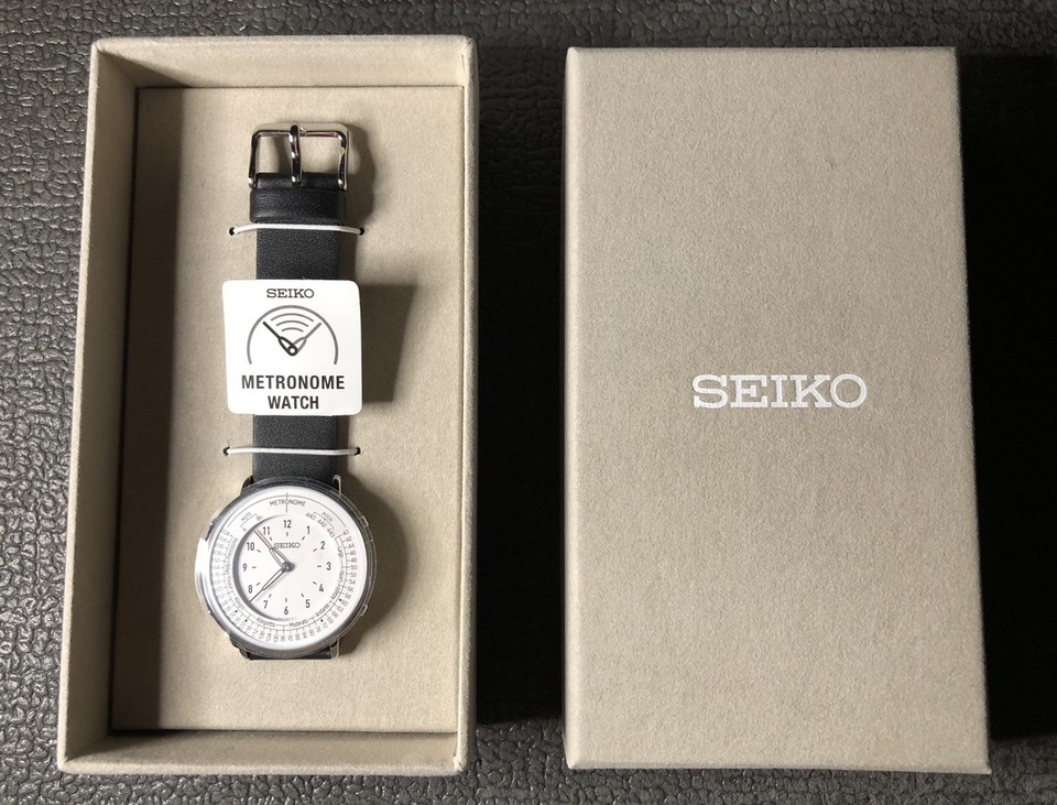 SEIKO Metronome Watch Monotone SMW006A Standard Line Genuine With Box ...