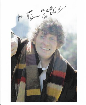 Tom Baker 4th DOCTOR WHO Genuine Signed Autograph 10X8 COA 31755 | eBay