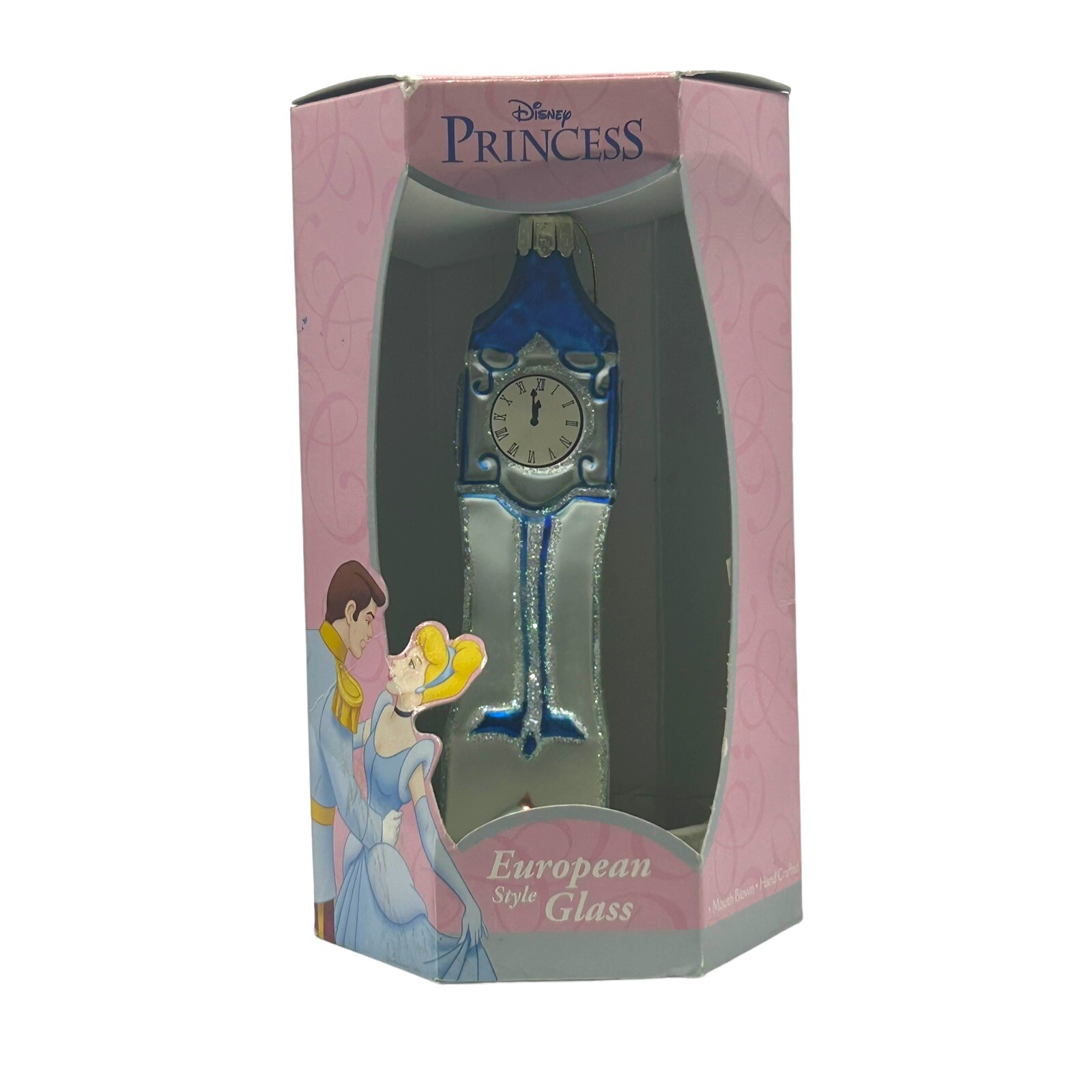 Disney Santa's Best Cinderella Clock Tower European Glass Ornament 1999 ...