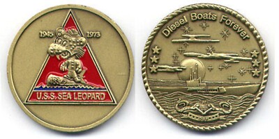 NAVY USS SEA LEOPARD SS-483 SUBMARINE CHALLENGE COIN | eBay