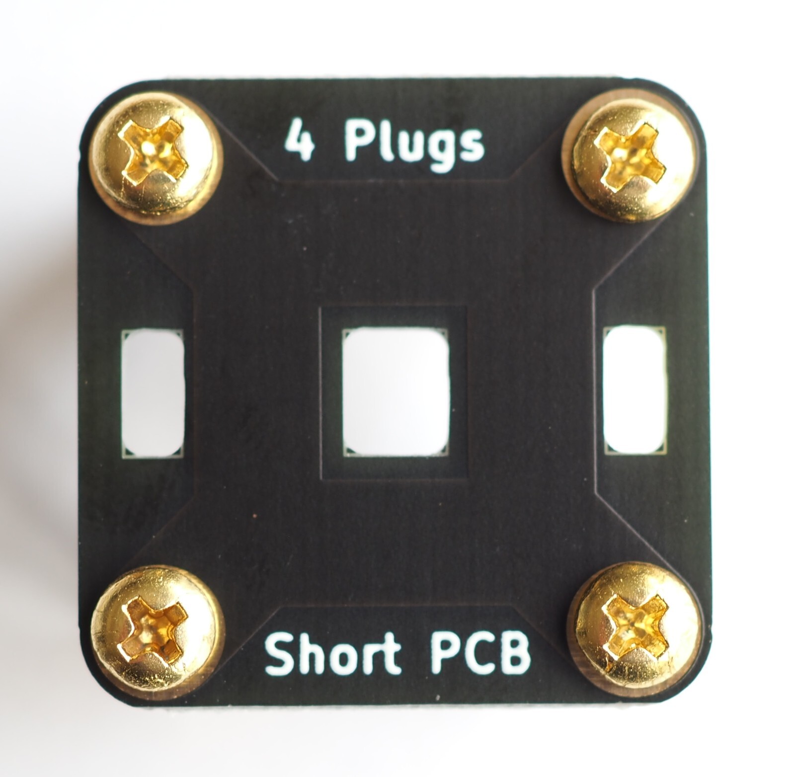 4 Wire DMM short gold plugs PCB with handle for HP/Agilent/Keithley 6,7 ...