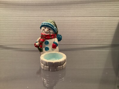 Hallmark Snowman Tea Light Candle Holder | eBay