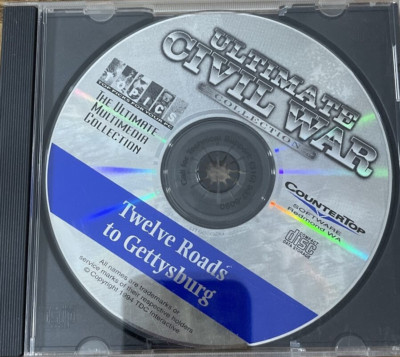 Ultimate Civil War Twelve Roads To Gettysburg PC CD Rom Game-Rare ...