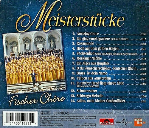 FISCHER CHÖRE Meisterstücke CHOIRS Masterpieces NEW CD GERMAN AUSTRIA ...