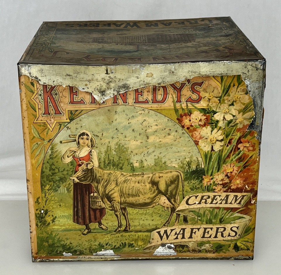 Kennedy’s Cream Wafer Antique Tin Box - 92981 | eBay