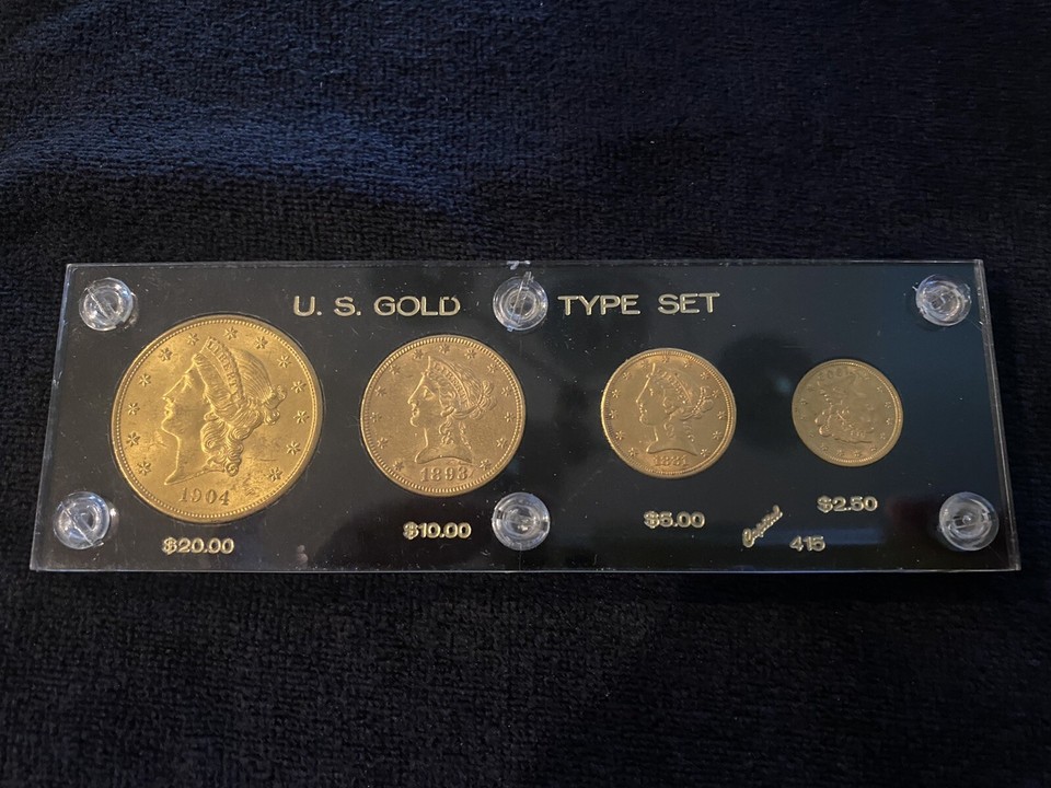 1904 U.S. GOLD TYPE SET Liberty w/eagle | eBay