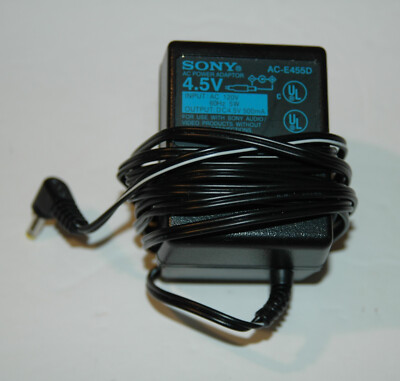 Genuine SONY AC-E455 4.5V AC Power Supply Adapter Discman | eBay