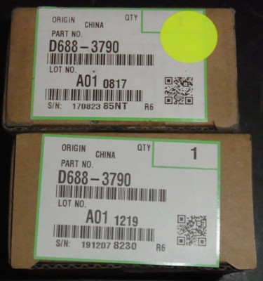 QTY2 Genuine Ricoh D688-3790 D6883790 Gathering Rollers / Finisher ...