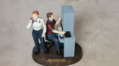 PINKERTON POLICE/SECURITY SERVICES RESIN STATUE FROM YEAR 2000-RARE | eBay