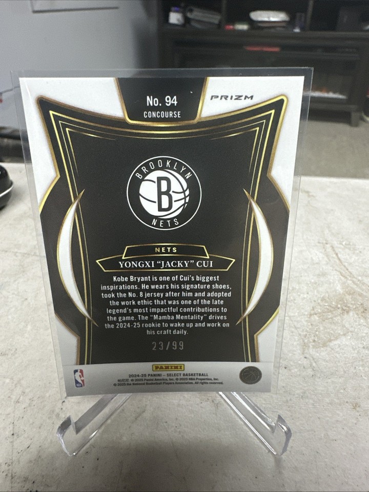 2024-25 Panini Select - Concourse Yongxi "Jacky" Cui #94 Purple Cracked ...