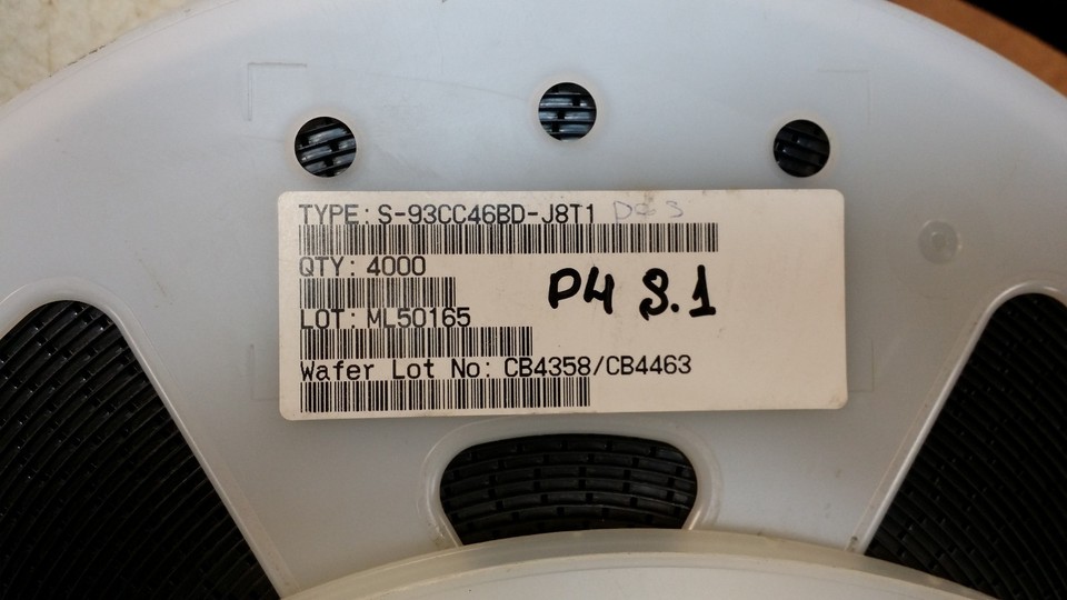 (4000)S-93CC46BD-J8T1 SEIKO 1K-bit serial EEPROM 8PIN/SOP 64X16 Size ...