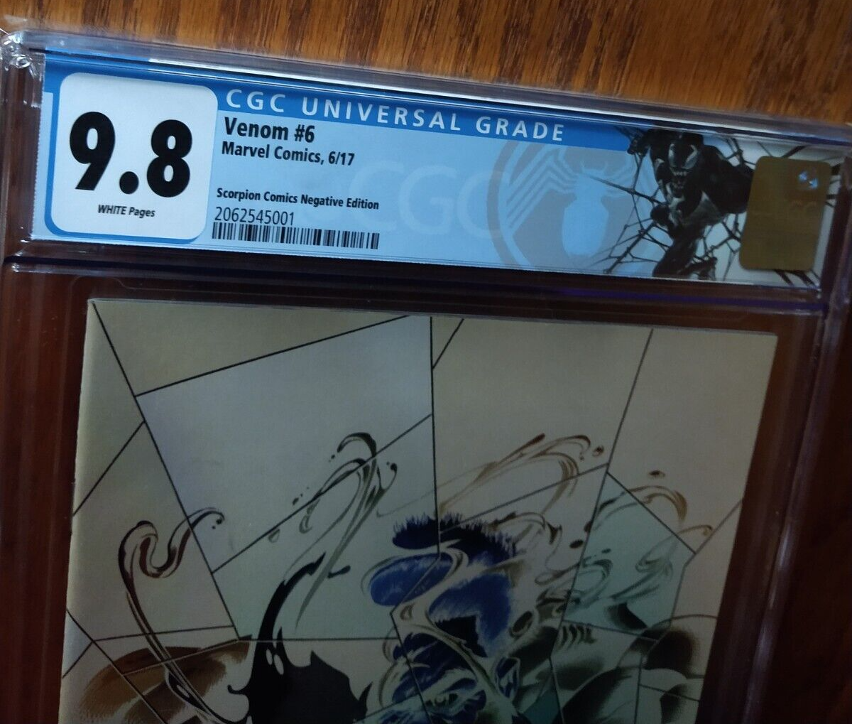 Venom #6, CUSTOM CGC LABEL! , 6/17 "Scorpion Comics Negative Virgin ...