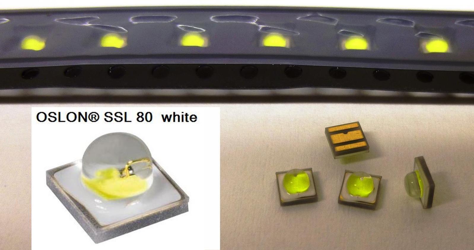 30 Stück / 30 pieces OSRAM OSLON SSL 80 LED 3500K CRI 83 LCW CR7P.EC >1 ...