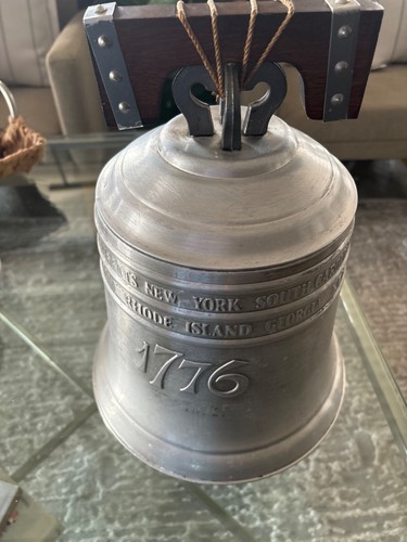 Seymour Mann Pewtertone Liberty Bell Ice Bucket 1776 Made in Italy ...