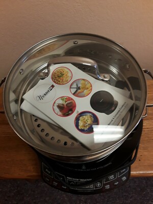 NuWave Precision PRO Induction Cooktop & Ultimate Cookware Set SS Pot ...