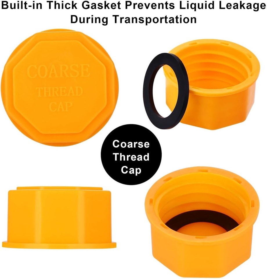6PCS Gas Can Caps, 5 Gallon Gas Can Cap Replacement, Universal Coarse ...