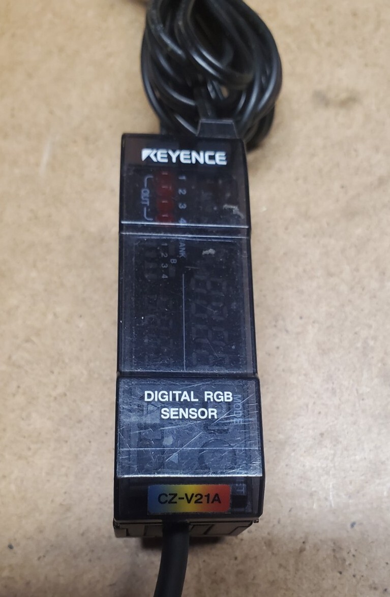 Keyence CZ-V21A w/ CZ-H35S Digital RGB Color Amplifier/Sensor Head | eBay