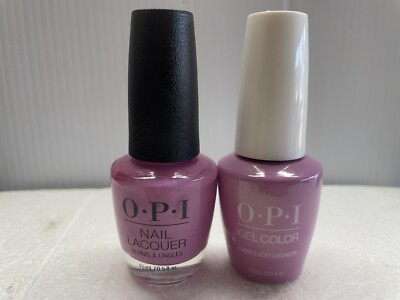 OPI GELCOLOR + MATCHING GEL POLISH LUCKY LUCKY LAVENDER (GC H48 / NL ...
