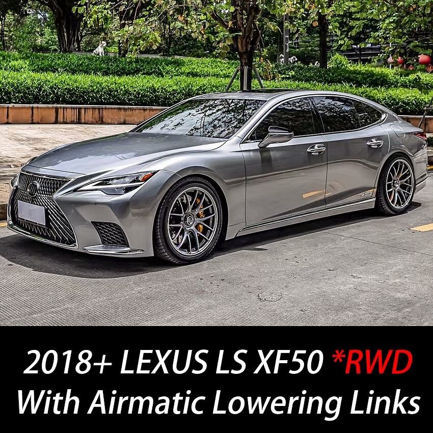 For Lexus LS350 LS500 XF50 RWD Air Ride Suspension Lowering Links Kit ...