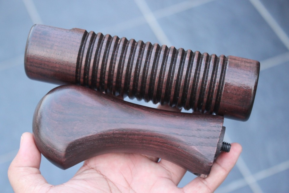 CUSTOM MOSSBERG 590 SHOCKWAVE 12 GA FOREND & STOCK WOOD FURNITURE LOOK ...