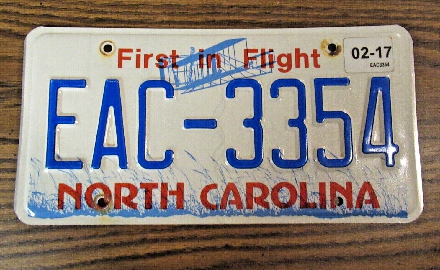 State of North Carolina 2017 License Plate First in Flight | eBay