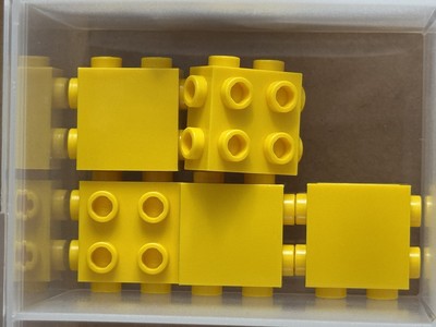 LEGO Parts - Yellow Brick 1 x 2 x 1 2/3 Studs Side Ends - No 67329 ...