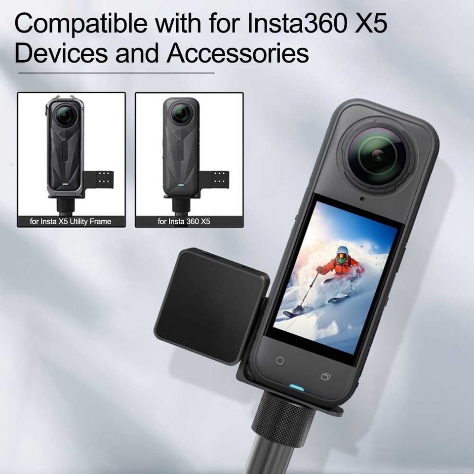 Unsichtbare Cold Shoe Halterung für Insta360 X5 Mikrofon Adapter ...