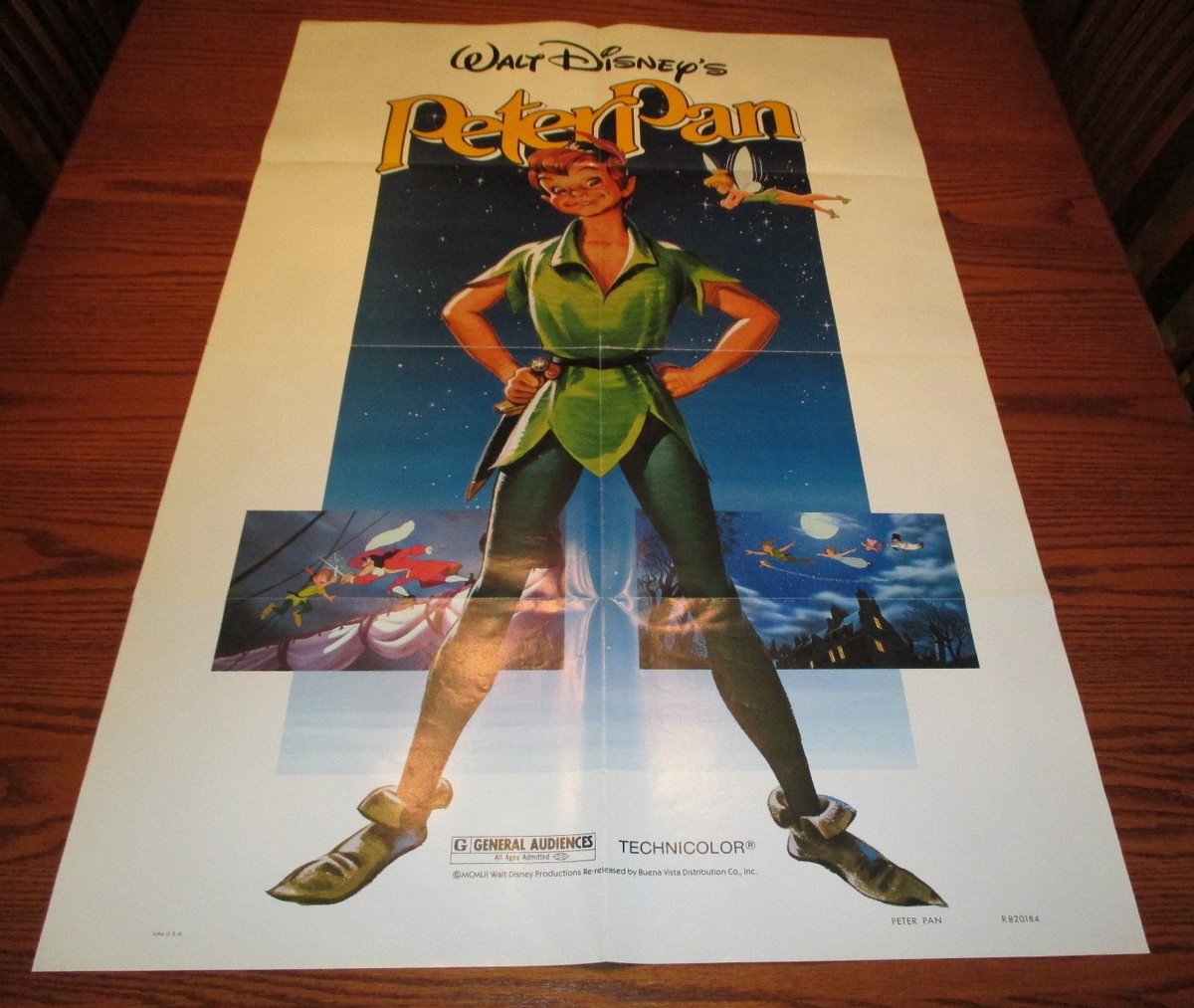Affiche Originale De Peter Pan Original Peter Pan Movie Poster