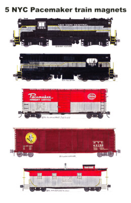 New York Central Pacemaker Service Freight Train 5 magnets Andy ...