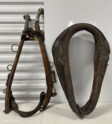 Antique Horse/Donkey Collar, Yoke, and Harness Pieces made of Wood,Iron ...
