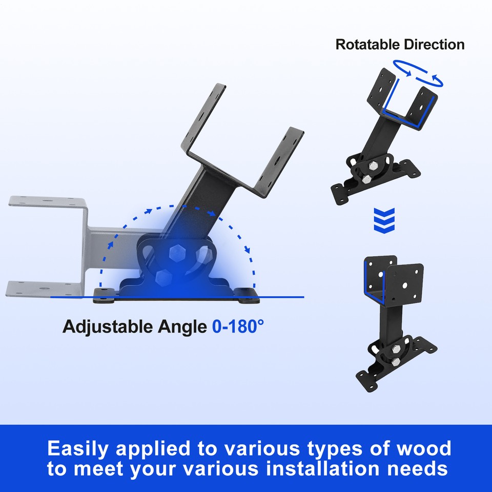 3Pcs Roof Riser Brackets Pergola Roof Riser Beam Bracket Adjustable ...