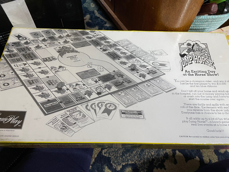 Jump Horse Board Game! A Day At The Horse Show 2-6 Players 1994 New ...