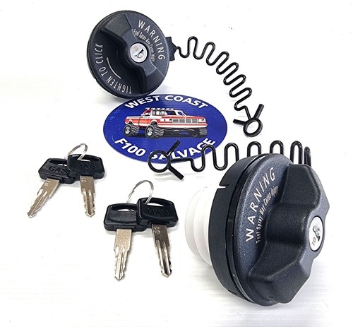 FORD 87-96 LOCKING FUEL CAP X2 SCREW TYPE F150 F250 F350 | eBay
