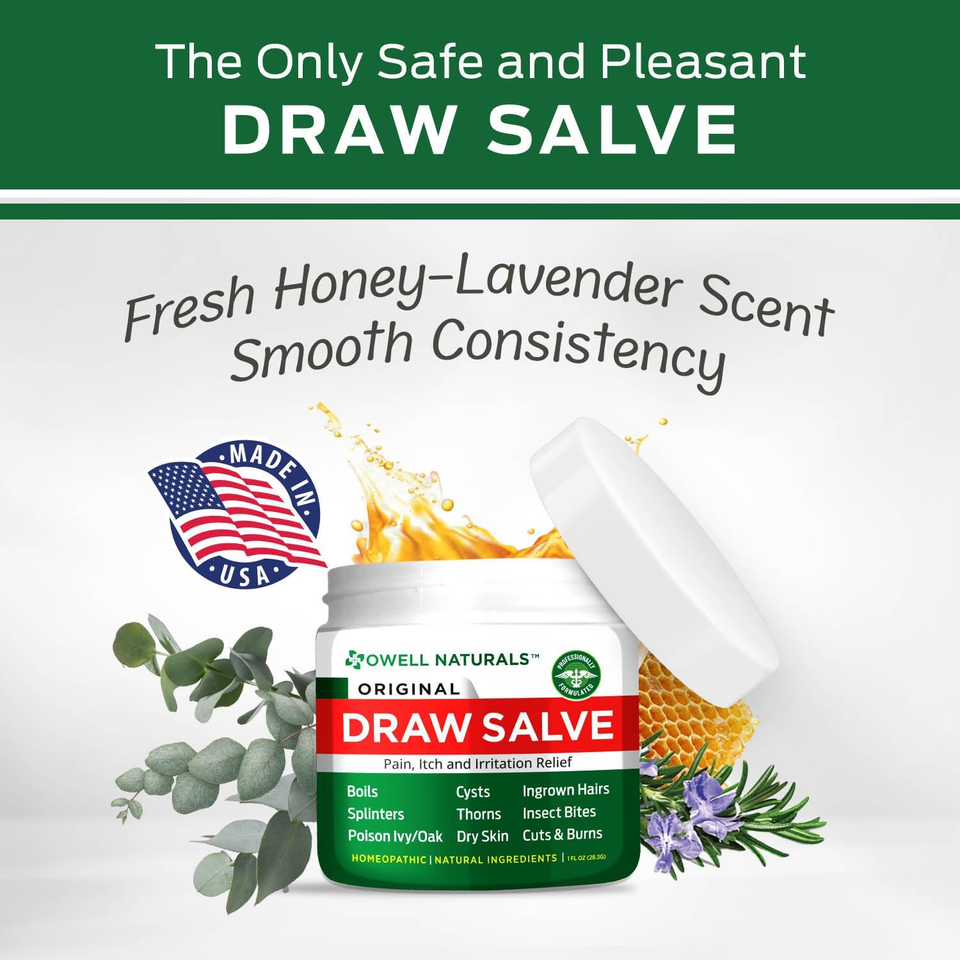 Drawing Salve Ointment 1Oz, Ingrown Hair, Boil, Splinter Remover, Bug ...