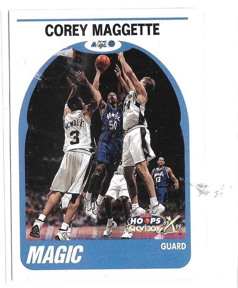 1999 2000 NBA Hoops Corey Maggette Rookie 27 Orlando Magic Basketball ...
